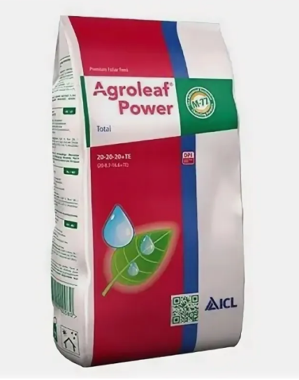 Удобрение Agroleaf, Power Total, 20-20-20, с микроэлементами TE, 2 кг
