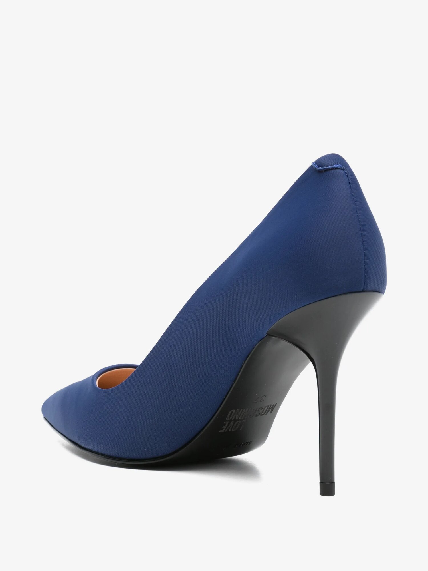 Туфли LOVE MOSCHINO Logo-print pumps, размер 39, синий — фото 1