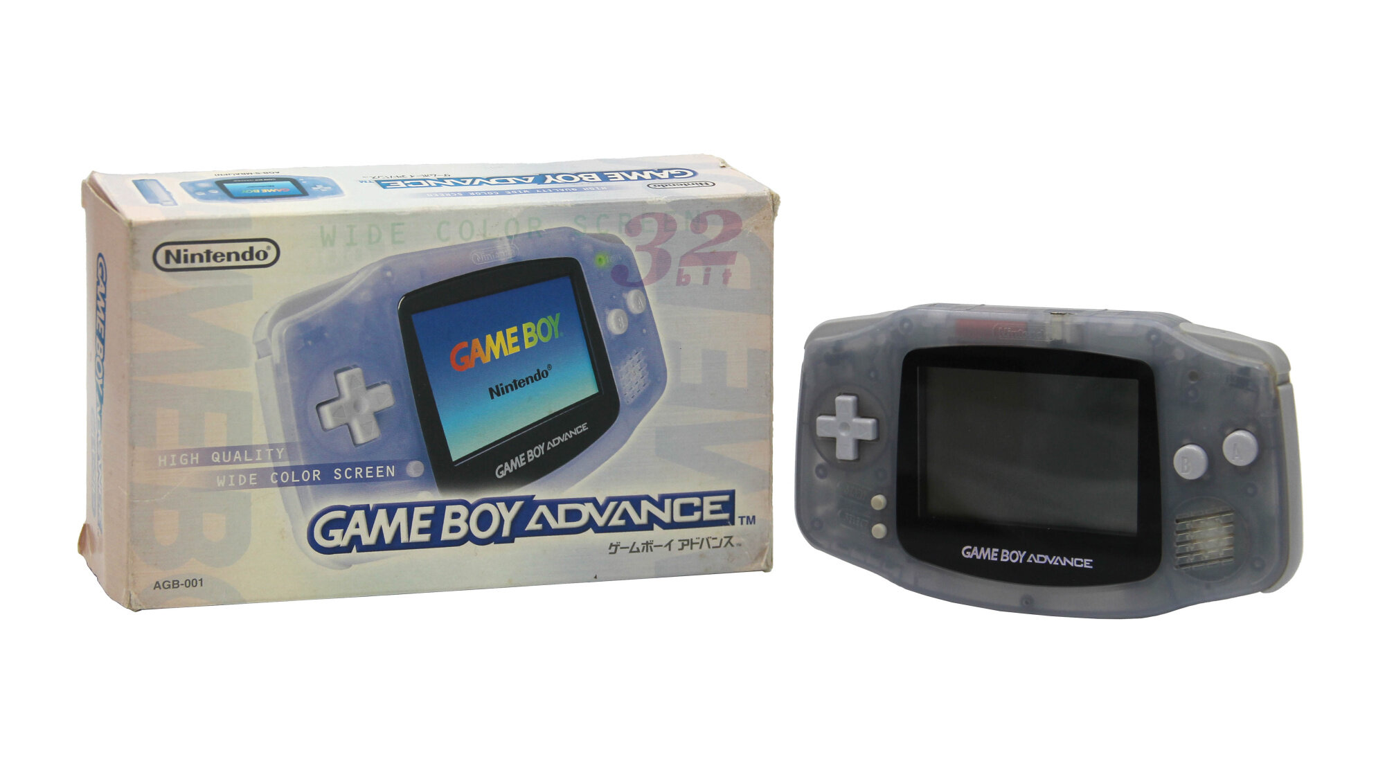 Игровая приставка Nintendo Game Boy Advance Milky Blue (AGB-001) в коробке