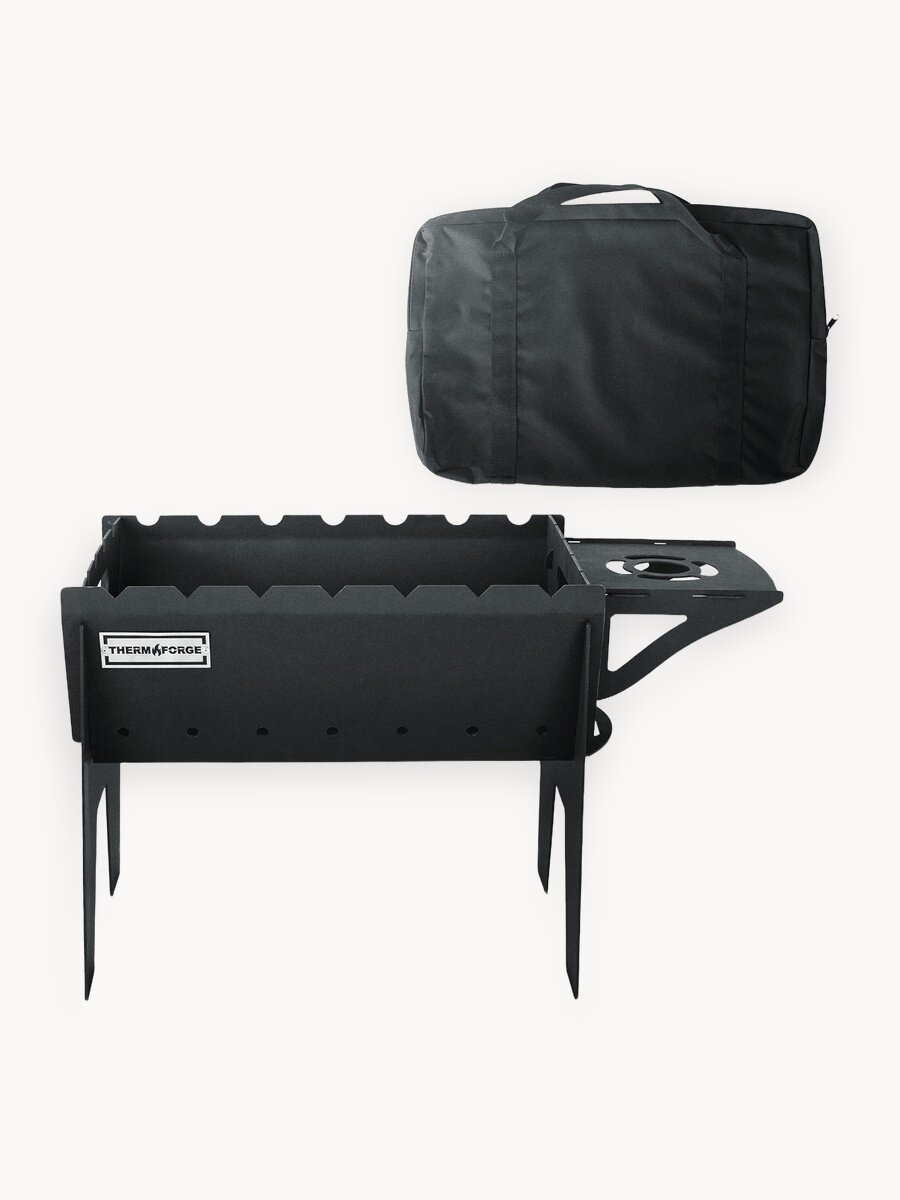 Мангал разборный для шашлыка с сумкой сталь 3 мм для дачи под 7 шампуров