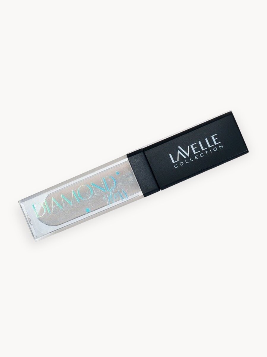 LavelleCollection Блеск для губ с блестками Diamond gloss, тон 05 frozen silver