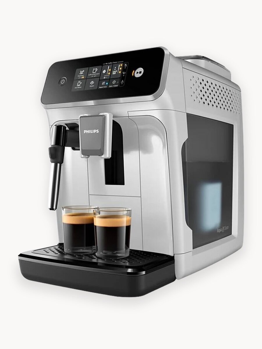 Кофемашина Philips EP1221/62, автоматическая, сенсорное управление, контроль крепости, 1400Вт, 15 Бар