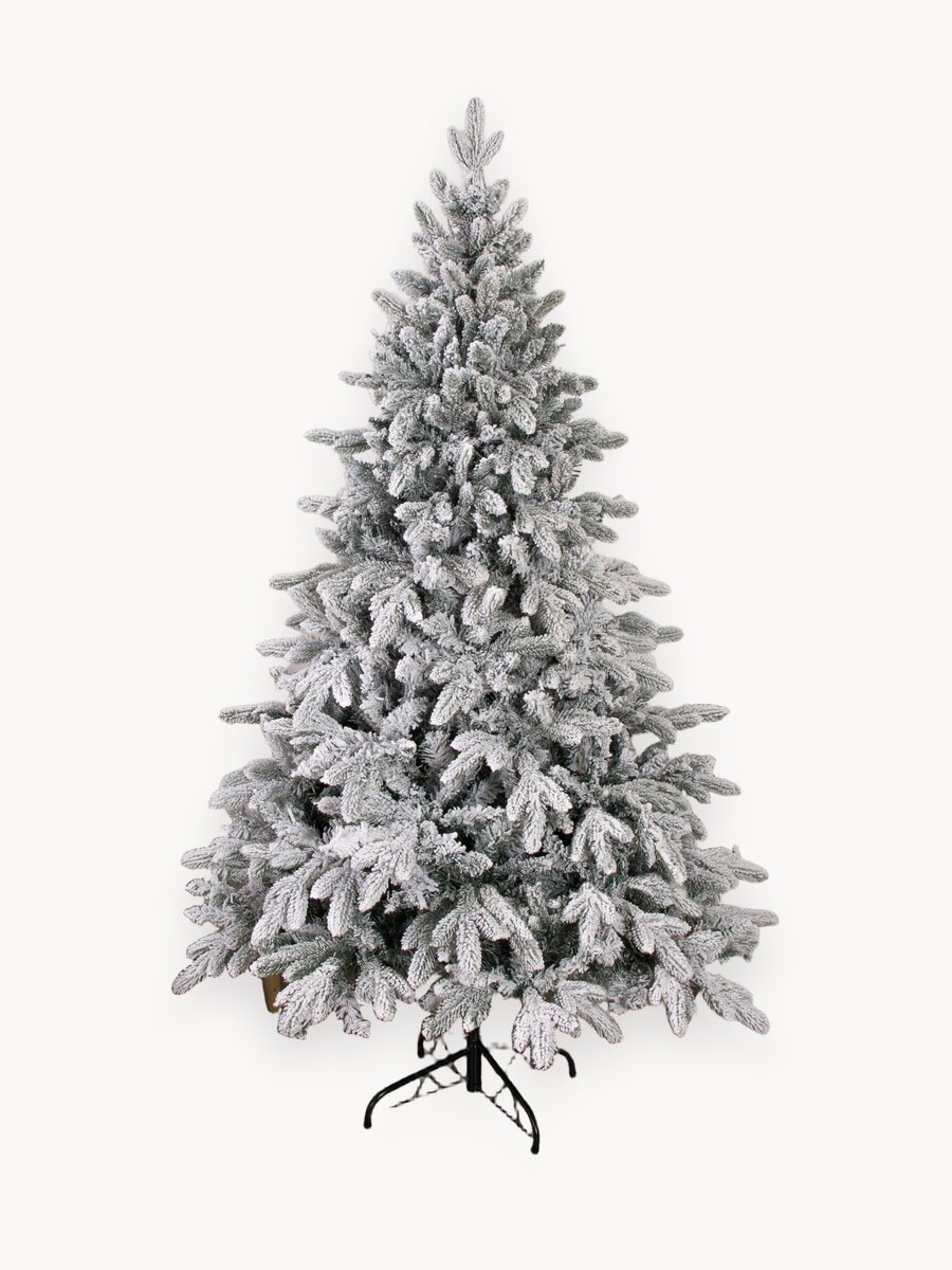 Елка искусственная новогодняя заснеженная с гирляндой 180 см, ель для помещений, Империя Ёлок