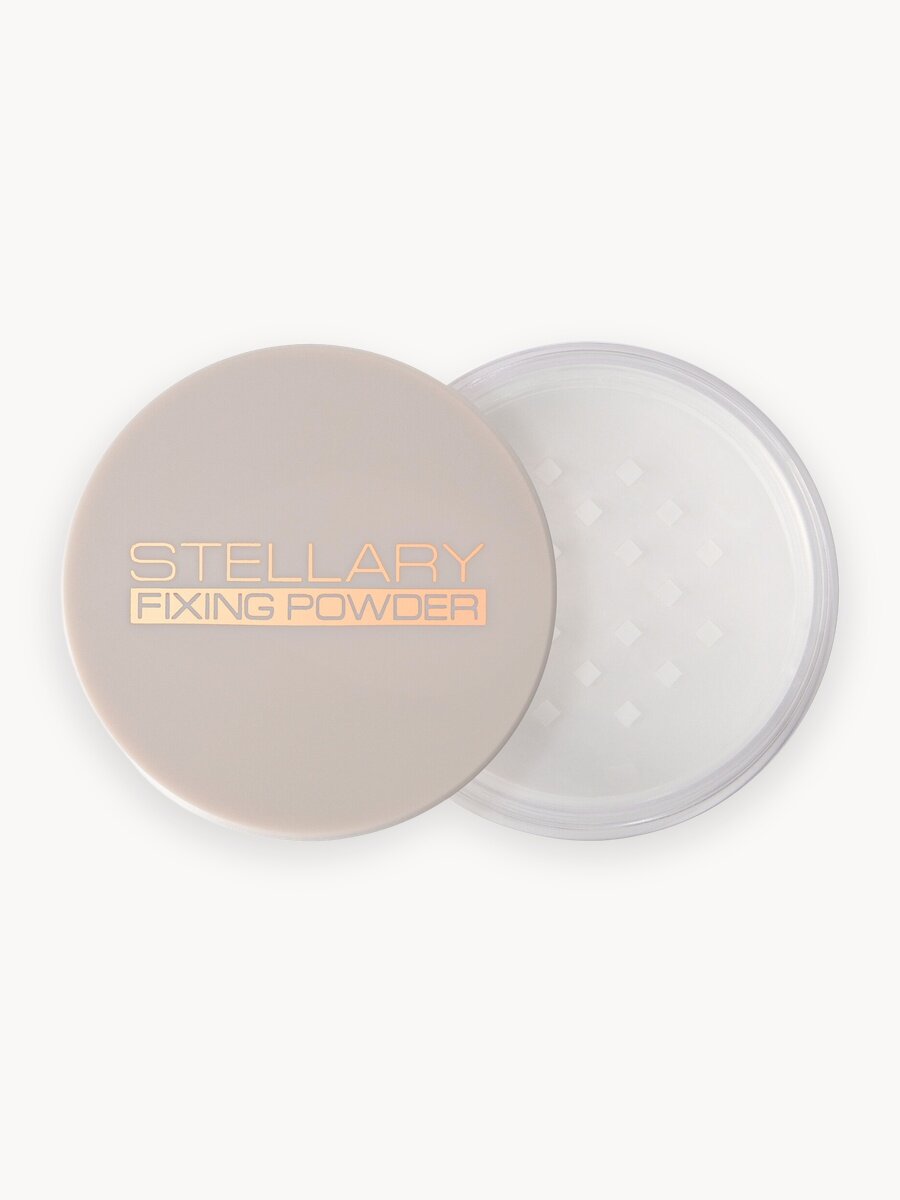 STELLARY Пудра для лица Perfect Matte Fixing Powder рассыпчатая фиксирующая, 5 г, 01 Прозрачный