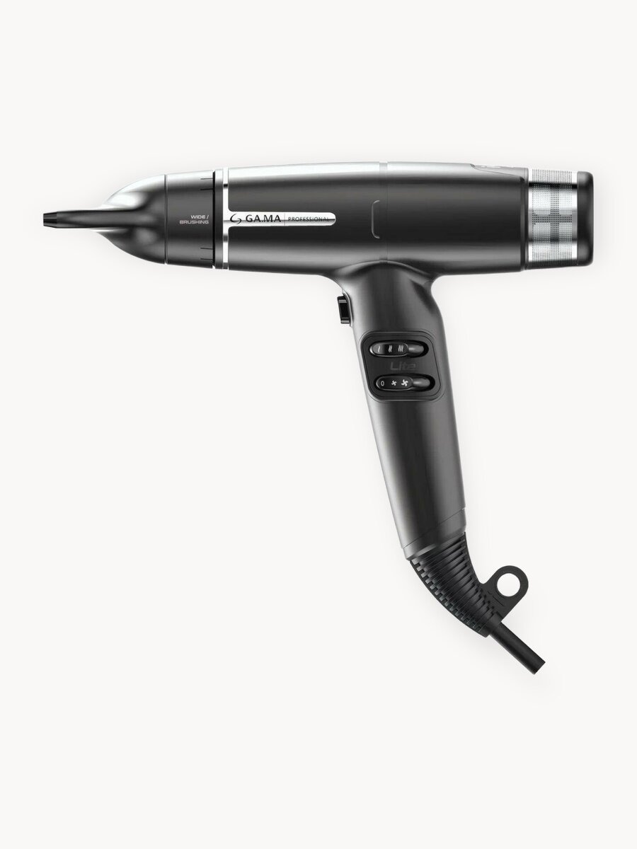 Профессиональный фен Ga.Ma IQ Lite Max Black, 3 режима температуры, 2 скорости