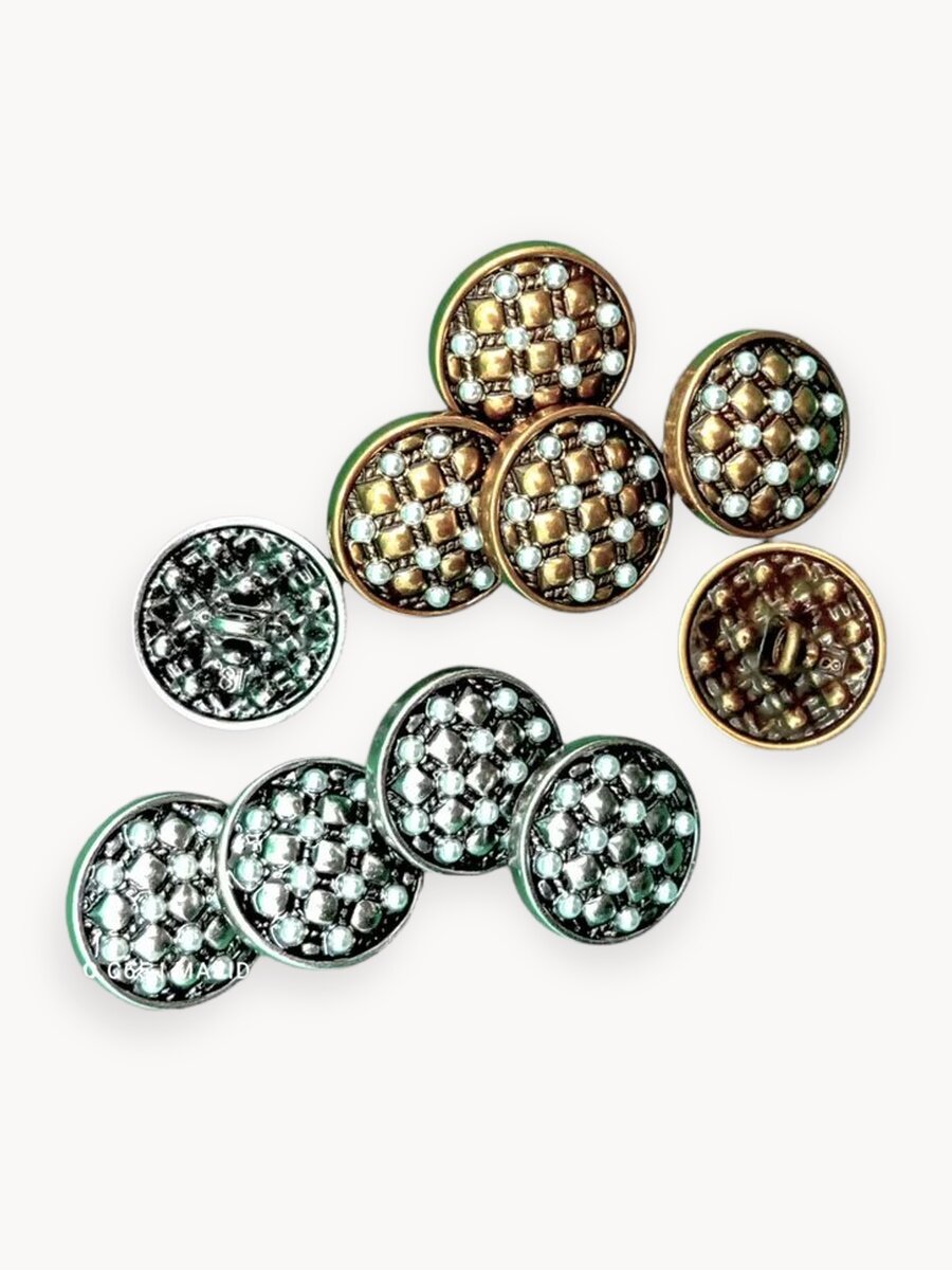 Набор пуговиц декоративных золотистых