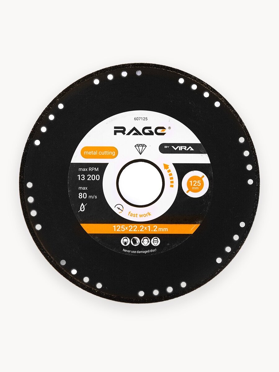 Диск алмазный по металлу 125 x 1.2 x 22.2 мм RAGE by VIRA