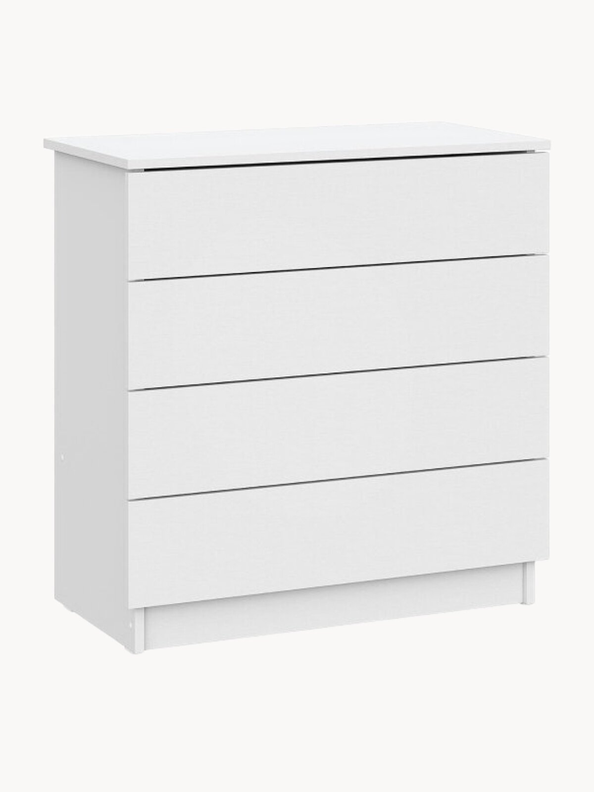 Комод для одежды в спальню Нонтон Каолин, белый текстурный, 70х35х85.6 см