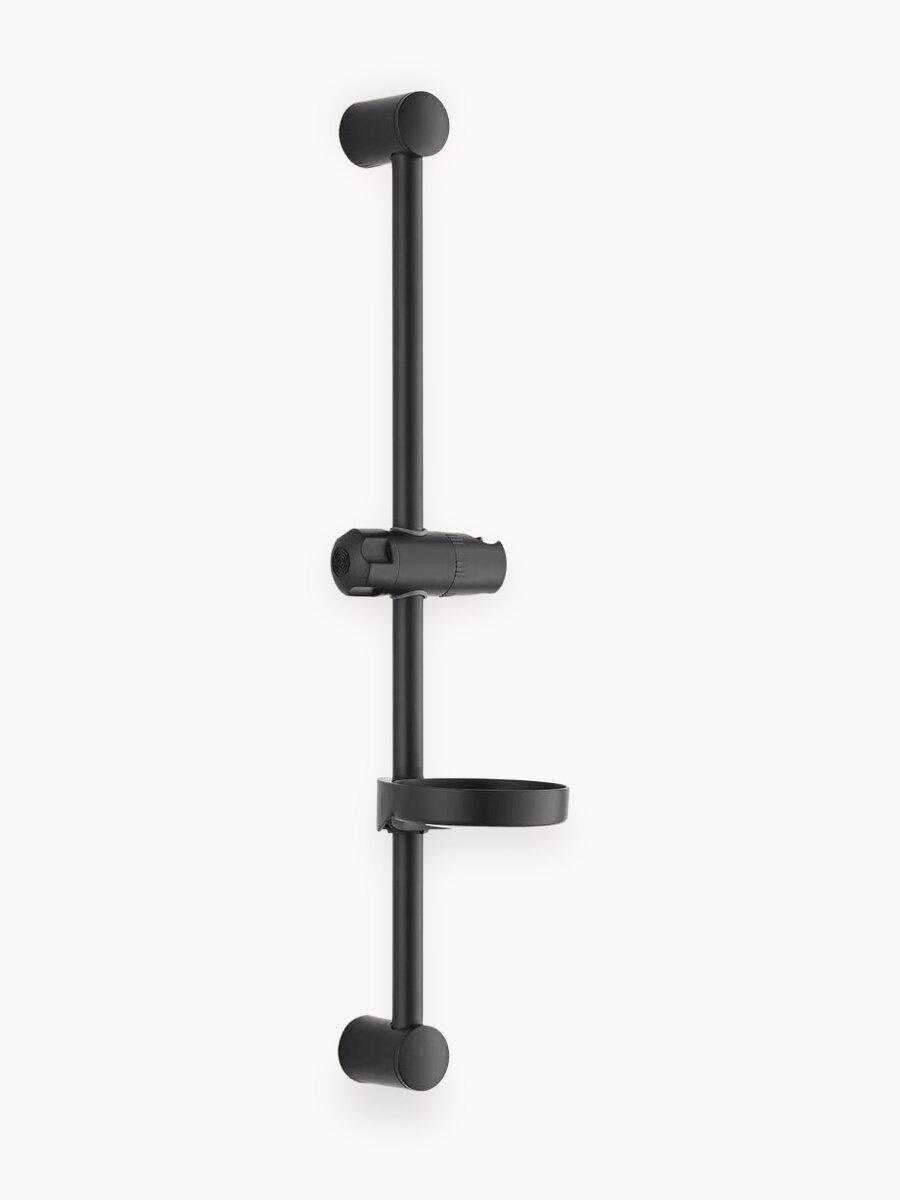 Штанга для душа Sanartec, нержавеющая сталь, ABS-пластик, 58см, поворотная, с полочкой