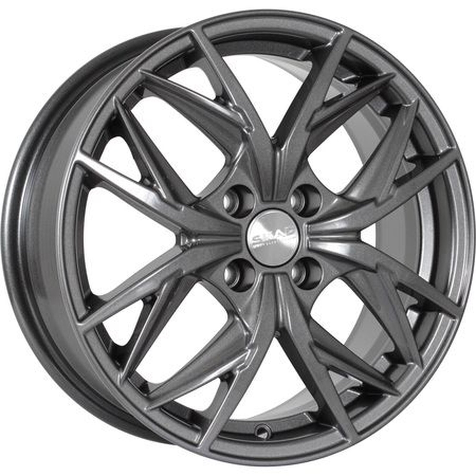 Колесный литой диск СКАД Асти R16x6.5 4x100 ET40 CB67.1 Graphite