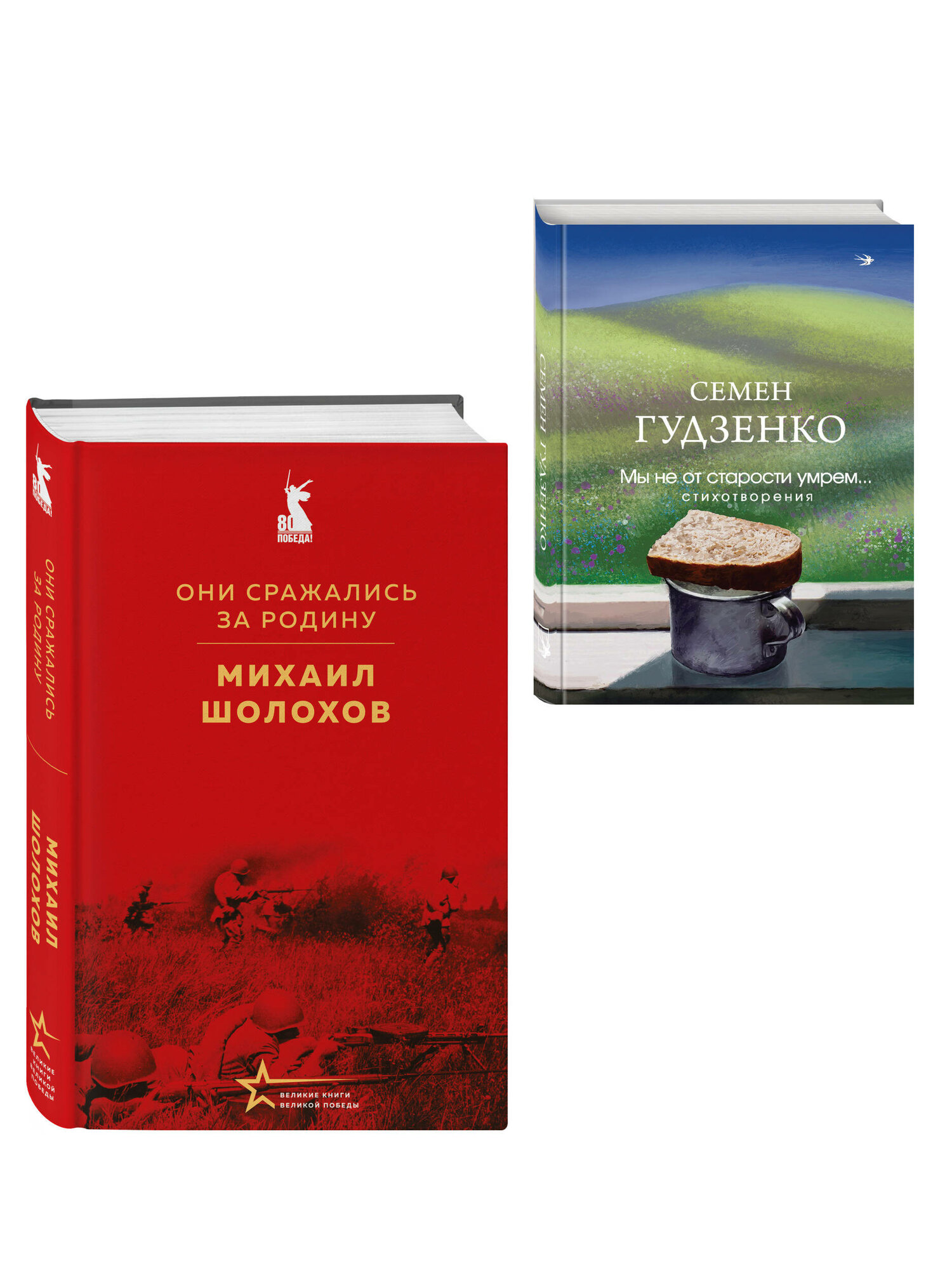 Шолохов М. А, Гудзенко С. Мы возвратимся с победой (набор из 2-х книг: "Они сражались за Родину" М. Шолохова и "Мы не от старости умрем.