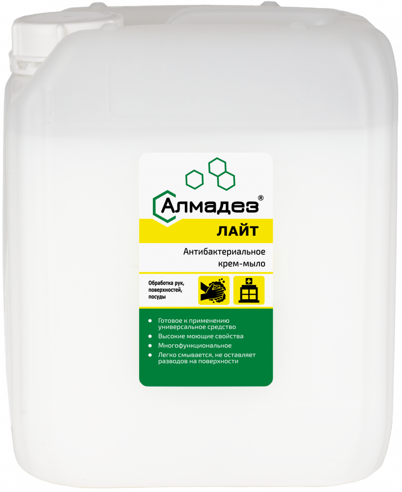Алмадез-лайт, 5 л Антибактериальное жидкое крем-мыло с пролонгированным эффектом
