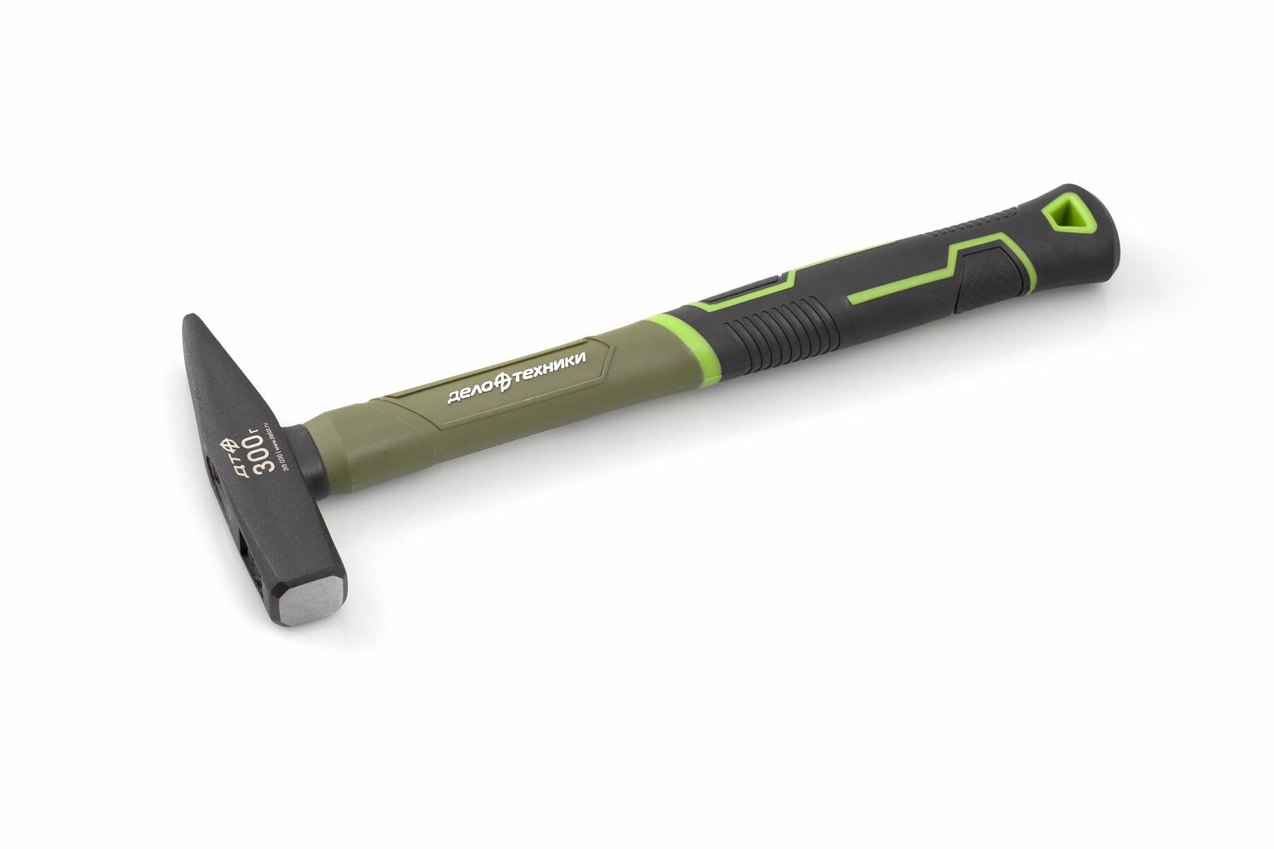 Молоток слесарный с фибергласcовой рукояткой 300 г , 315030, сталь, Дело Техники.