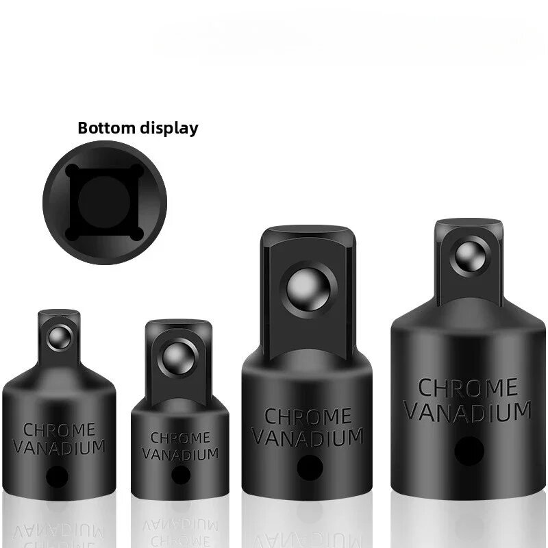 Комплект переходников-переходников с квадратным храповым механизмом из 4 предметов, преобразователь привода 1/4 дюйма, 3/8 дюйма, 1/2 дюйма для автомобильной промышленности и конвертера