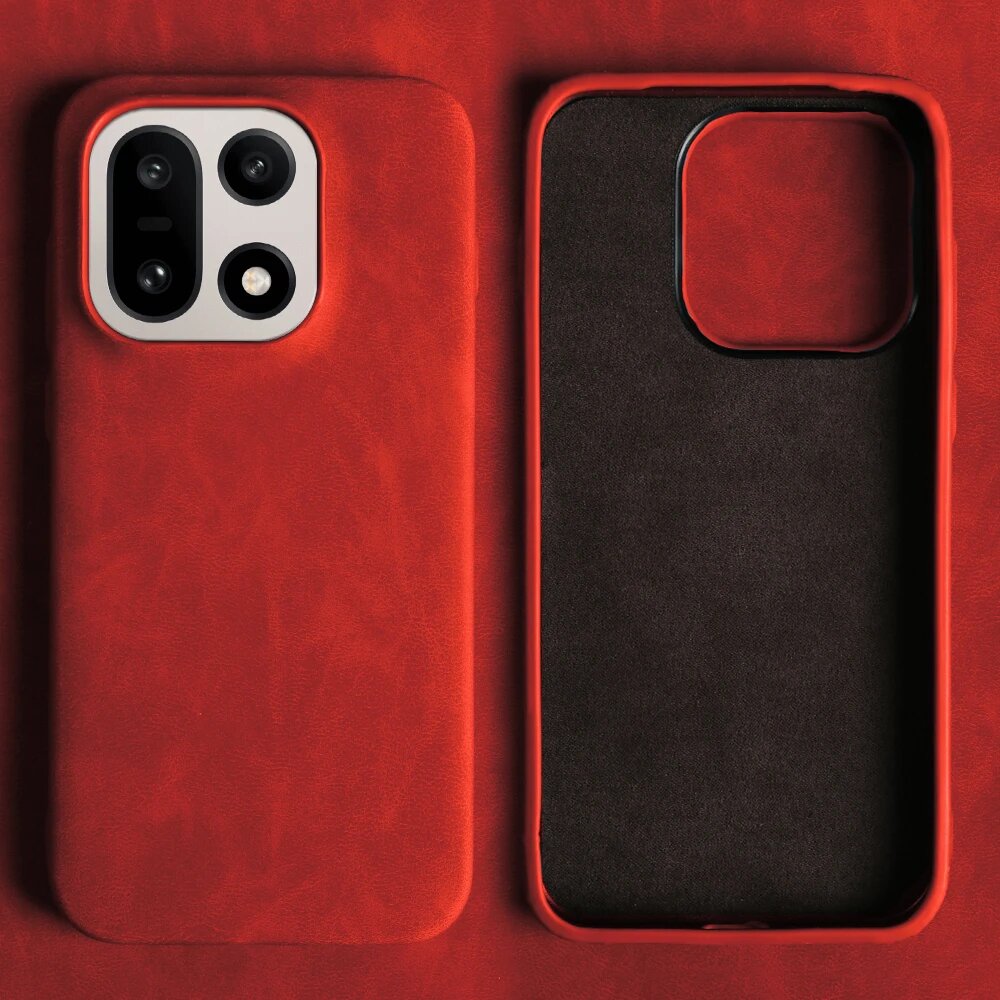 Кожаный противоударный чехол для телефона OnePlus 15 13 13R 13S 13T 12 12R 11 11R 10T 10R 10 Pro, тонкий, с защитой от отпечатков пальцев