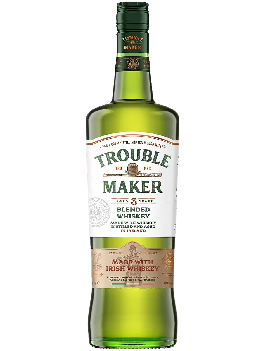 Виски Troublemaker, купажированный, ирландский, 0,7 л, Россия