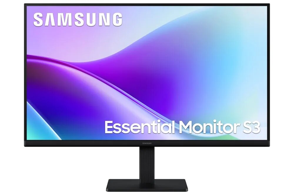 Монитор Samsung 24" Essential S3 LS24F320GAIXCI, 1920x1080, черный (LS24F320GAIXCI)