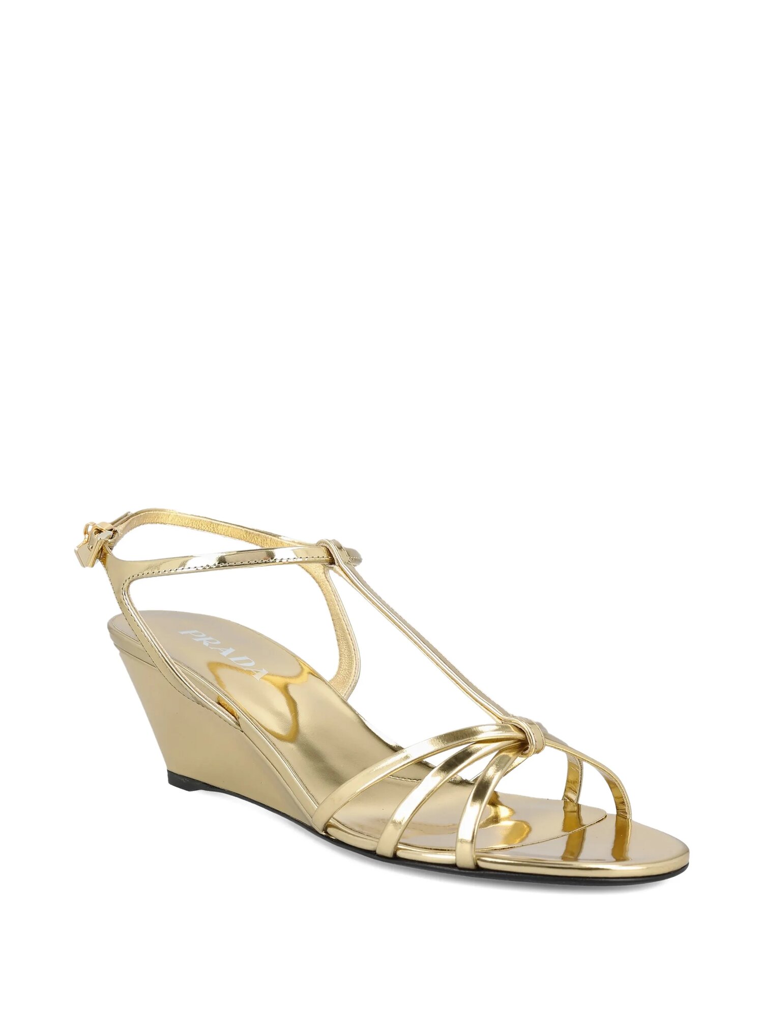 Босоножки Prada, размер 38 EU, gold — фото 1