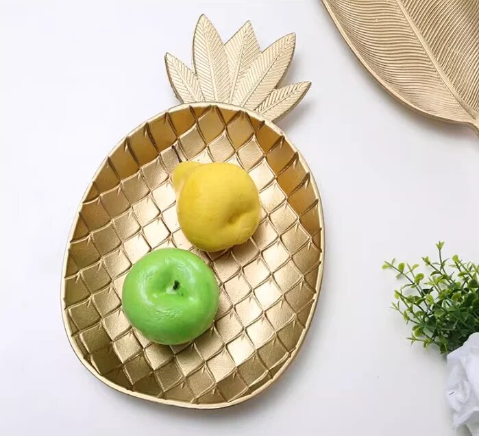 Золотой поднос Pineapple для фруктов