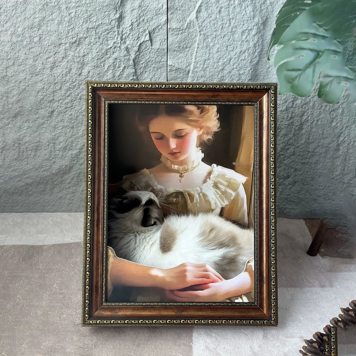 Доска для царапанья кошек с рисунком девушки, обнимающей кошку, из гофрированного картона, круглогодичная закрытая