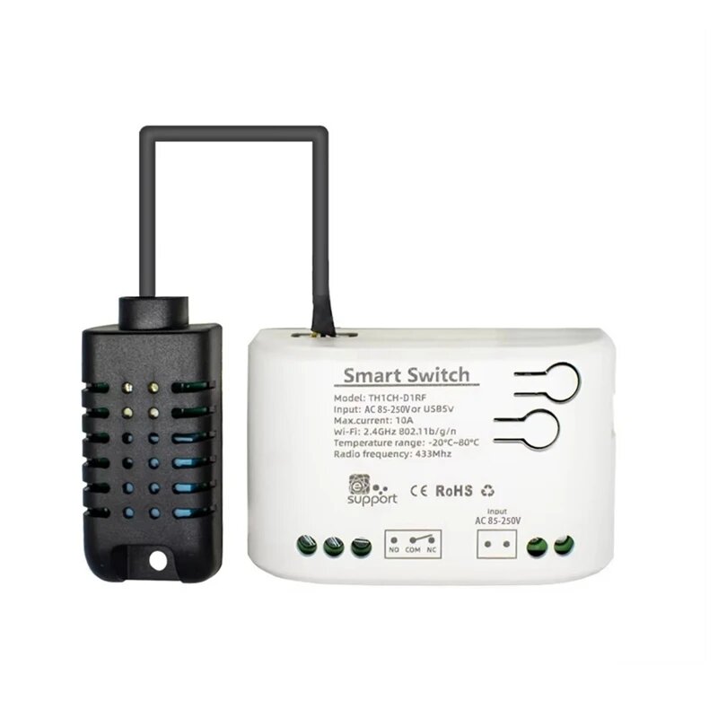 Горячий Wi-Fi умный датчик температуры и влажности монитор переключатель умный дом Ewelink управление через приложение