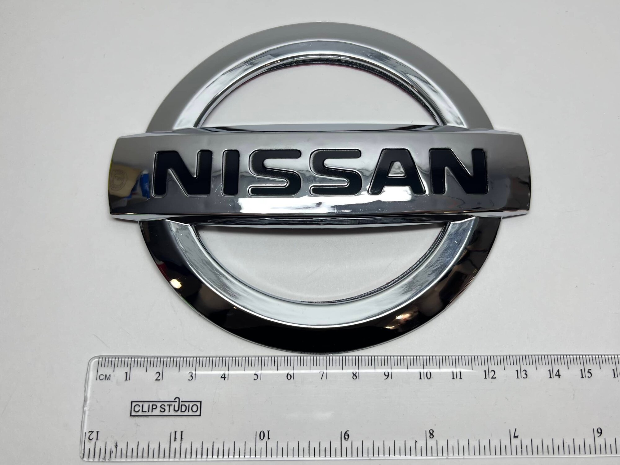 Логотип (шильдик, надпись, эмблема) "Nissan" 14 см, арт: 8870-К