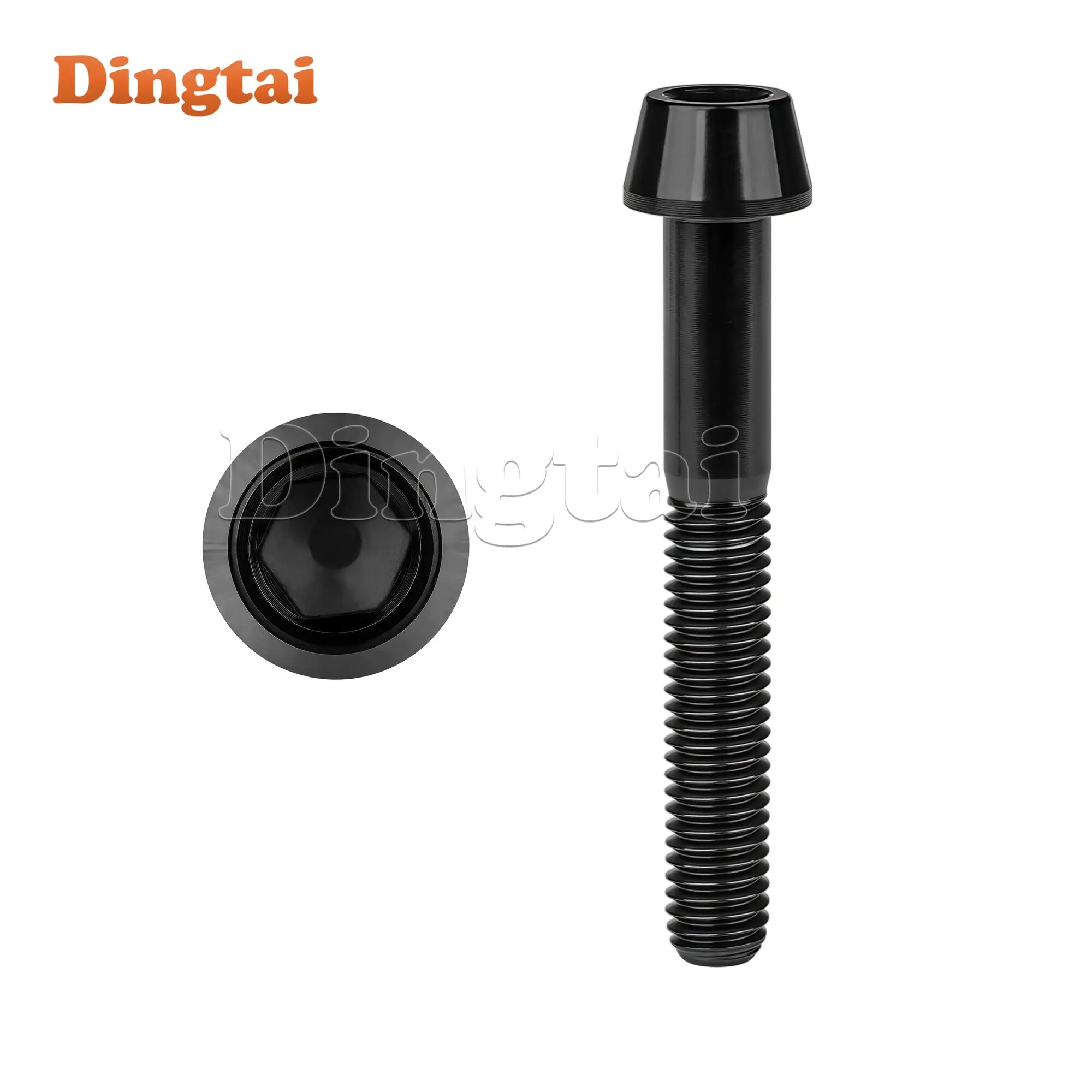 Dingtai титановые болты M5 M6 для велосипедов М5 (постельное белье), Black, 25mm
