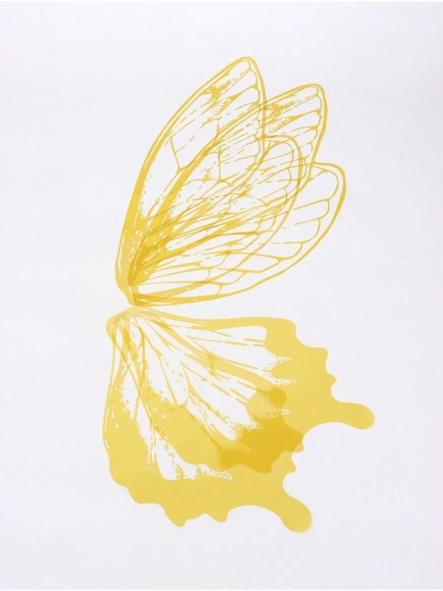 Золотой декор для букетов "Крылья бабочки"