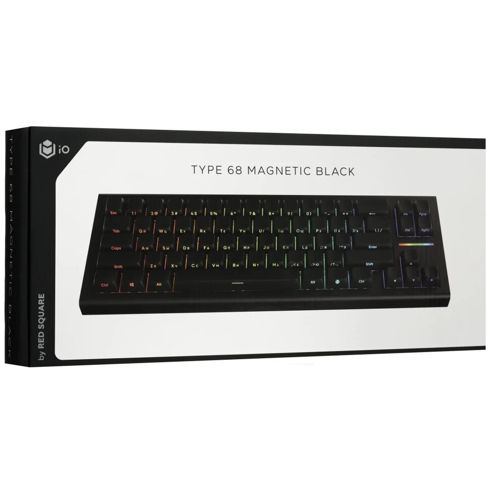Клавиатура проводная IO by Red Square Type 68 Magnetic, магнитная, черный