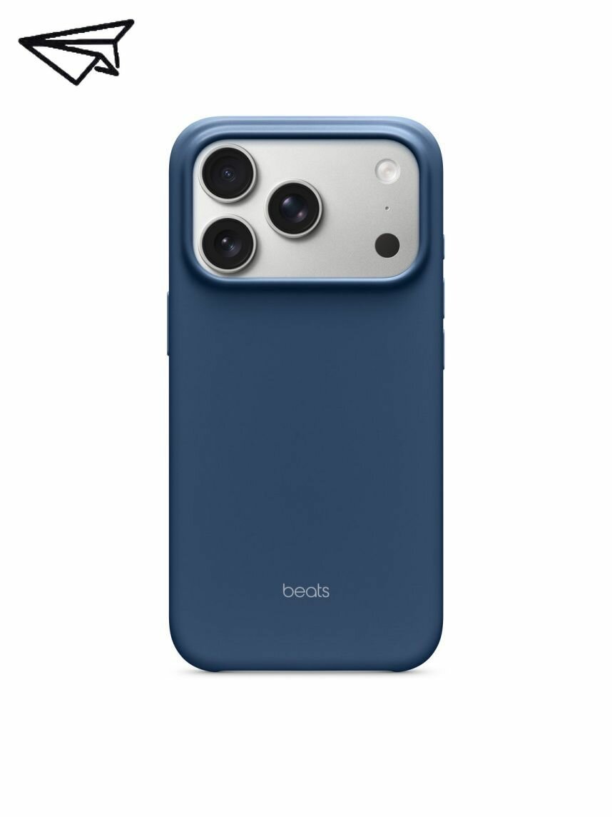 Чехол Beats для iPhone 17 Pro Max с MagSafe и поддержкой управления камерой-синий