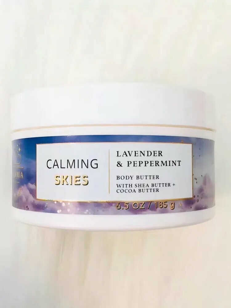 Крем для тела American BBW Butter, увлажняющий, ароматный, 185г, Lavender & Peppermint, Мята с лавандой