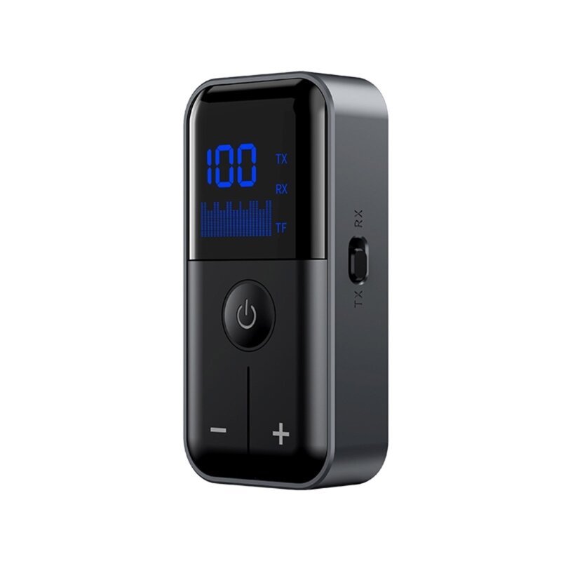 Bluetooth-совместимый передатчик и приемник с низкой задержкой 2 в 1 Беспроводной 3,5-мм адаптер для телевизора / домашней аудиосистемы / автомобильного звука