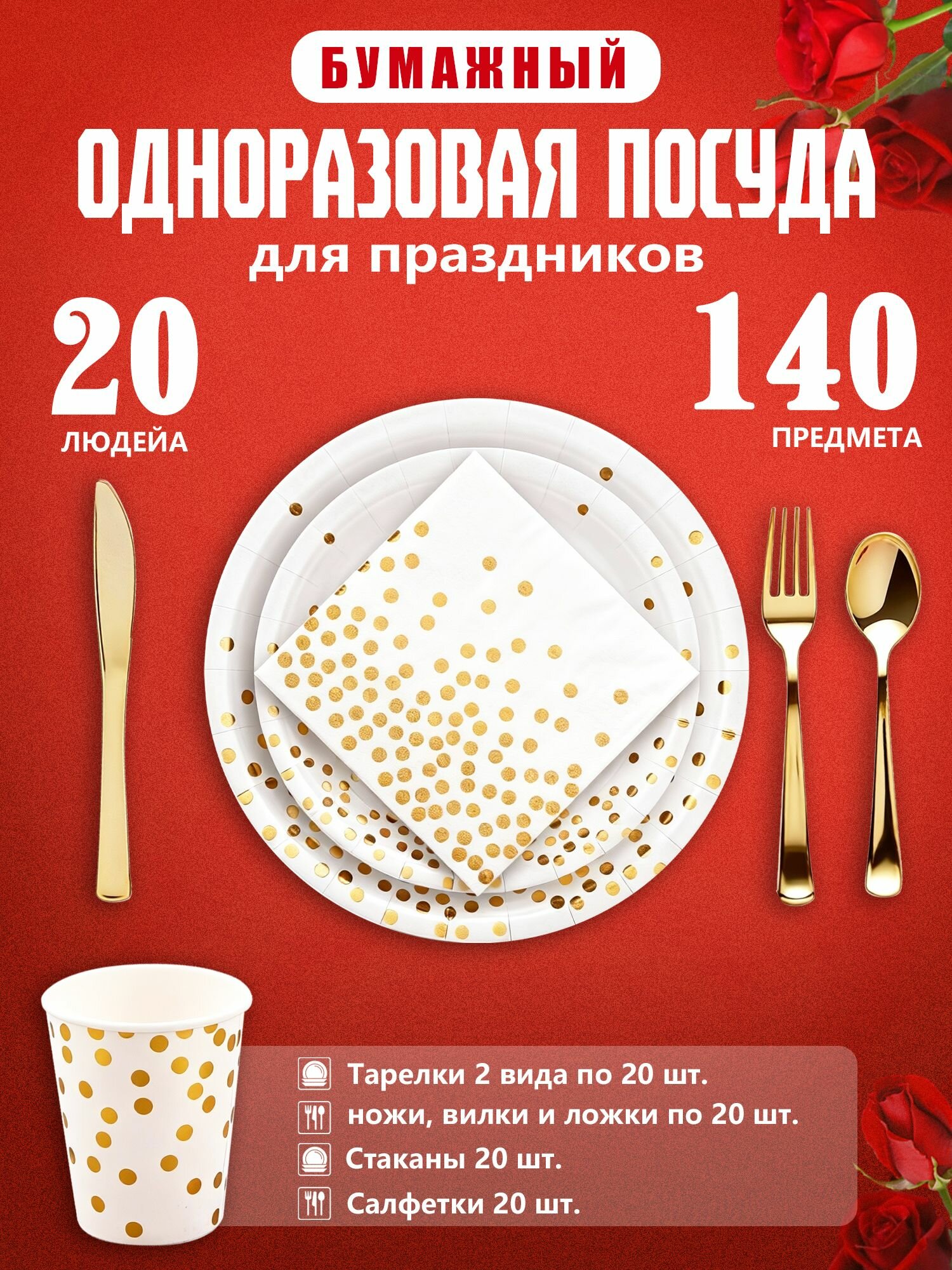 Набор одноразовой посуды