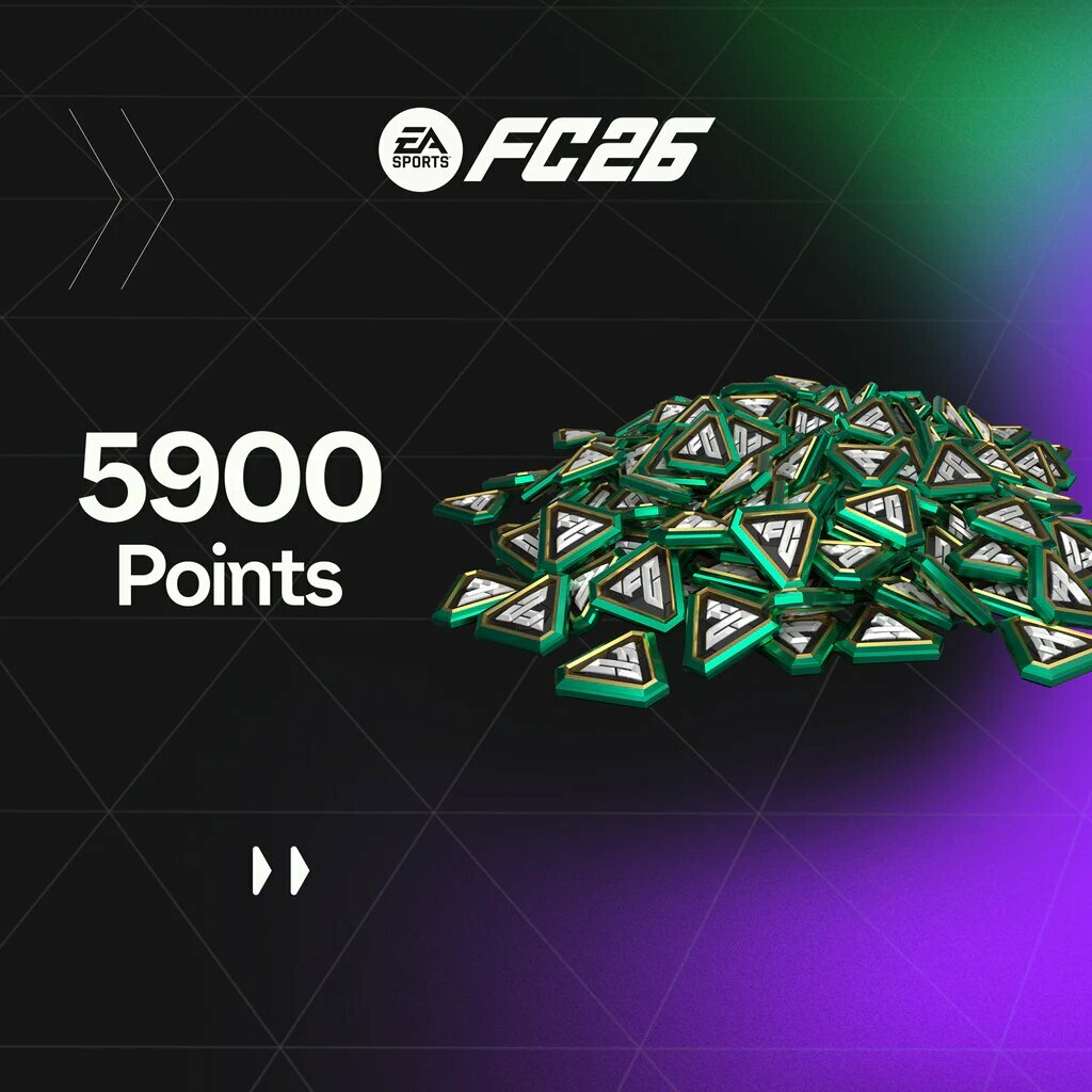 Дополнение EA SPORTS FC 26 - FC Points 5900, цифровое издание PlayStation 4 и PlayStation 5, регион Турция / код пополнения баланса