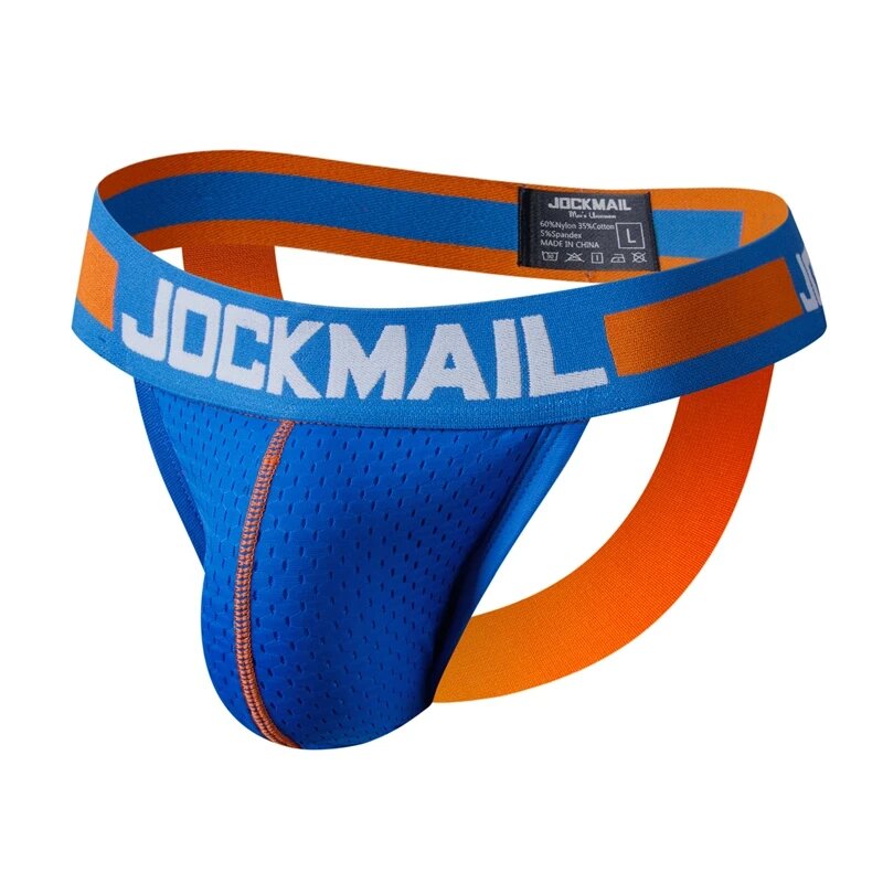 Мужские стринги JOCKMAIL, размер L, синий