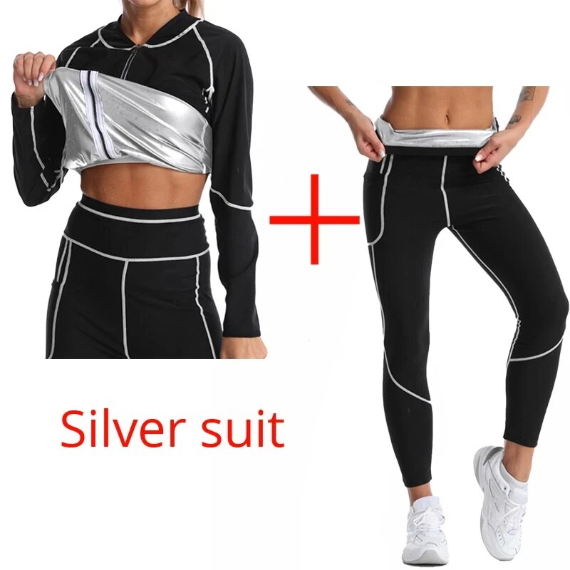 Женский Спортивный Костюм Для Сауны, Корректирующий Фигуру Для Похудения, С Длинными Рукавами, Корсет-тренер Для Контроля Живота