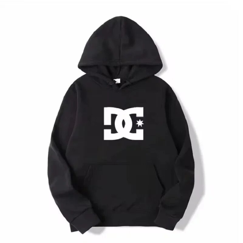 DC Черный оверсайз худи с капюшоном, XXXL