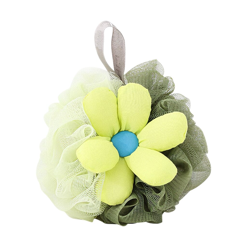 Мягкая губка-скраб для тела с подсолнухами Бережно воздействует на кожу, отшелушивая губки для душа для глубокого очищения чувствительной кожи