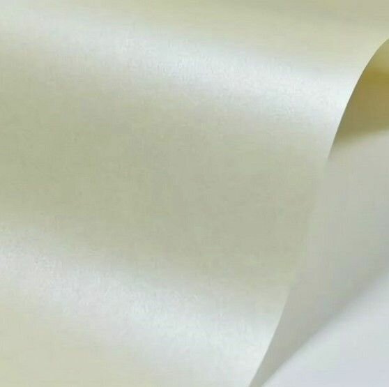 "Слоновая кость" перламутровая бумага для скрапбукинга, 120 г, 10 листов, А4