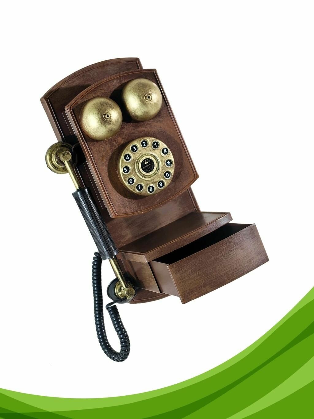 Антикварный телефон с поворотным диском