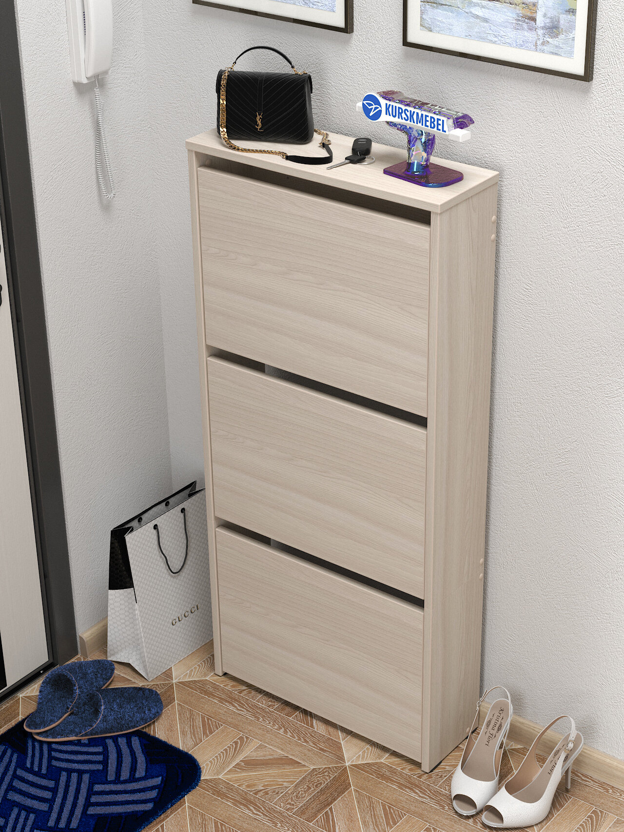 Обувница №27 узкая закрытая