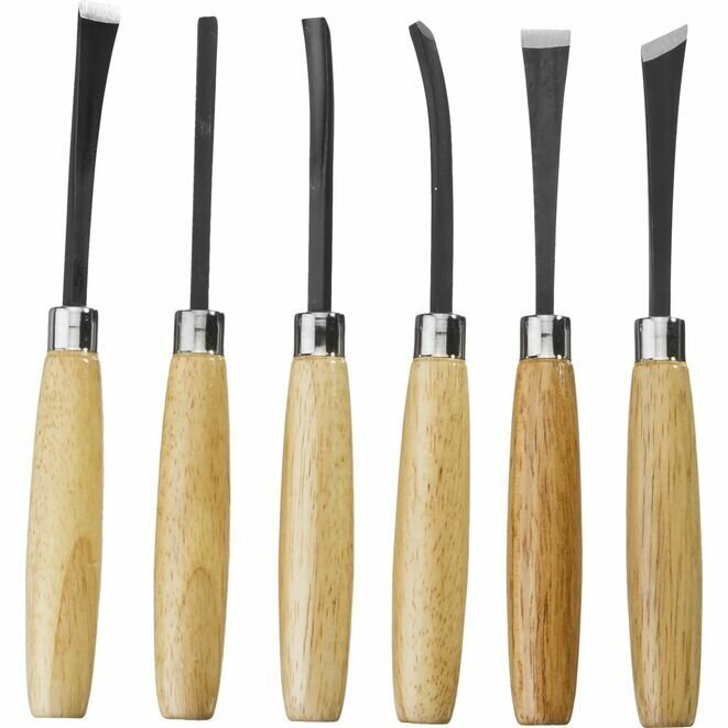 Набор резцов фигурных STAYER MaxCut 1832-H6 165мм, для дерева и пластика, 6 шт