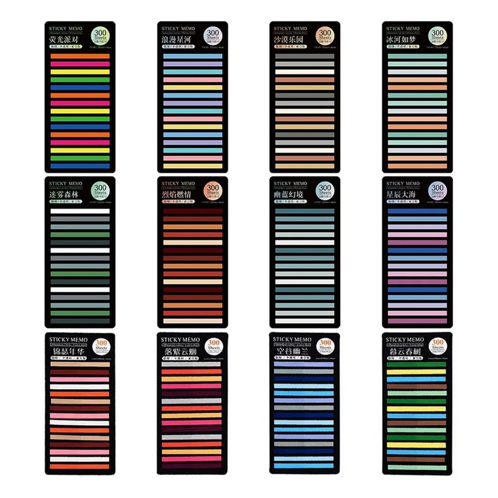 Прозрачный Радужный Индекс Memo Pad It Sticky Notes Paper Sticker Notes School Supplies Kawaii Канцелярские товары Подарки