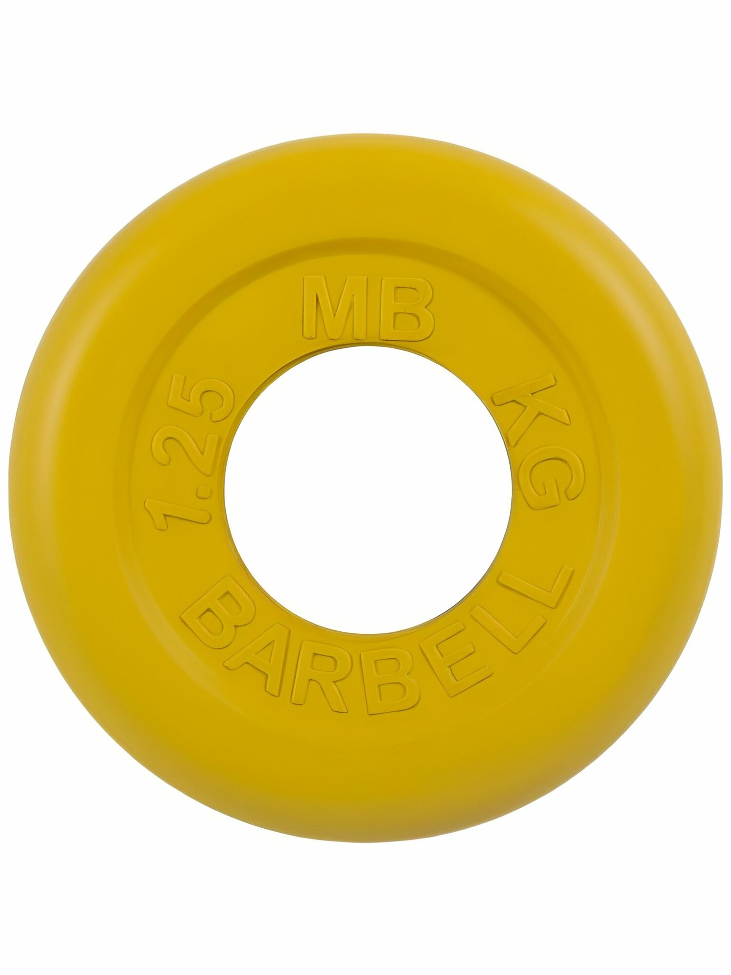 Диск обрезиненный желтого цвета, 51 мм MB Barbell MB-PltC51-15
