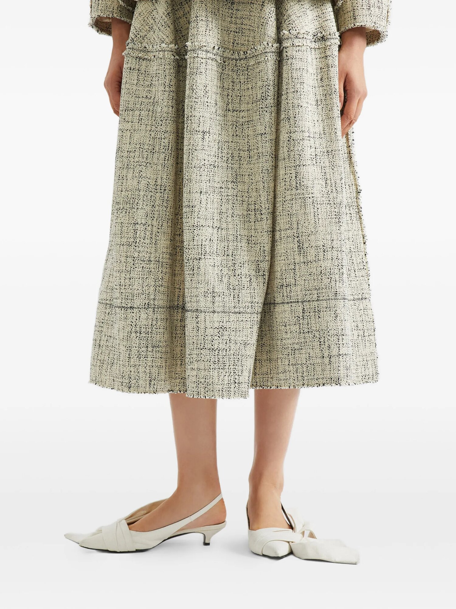 Юбка Erdem Ruffled midi skirt, размер 12, разноцветный — фото 1