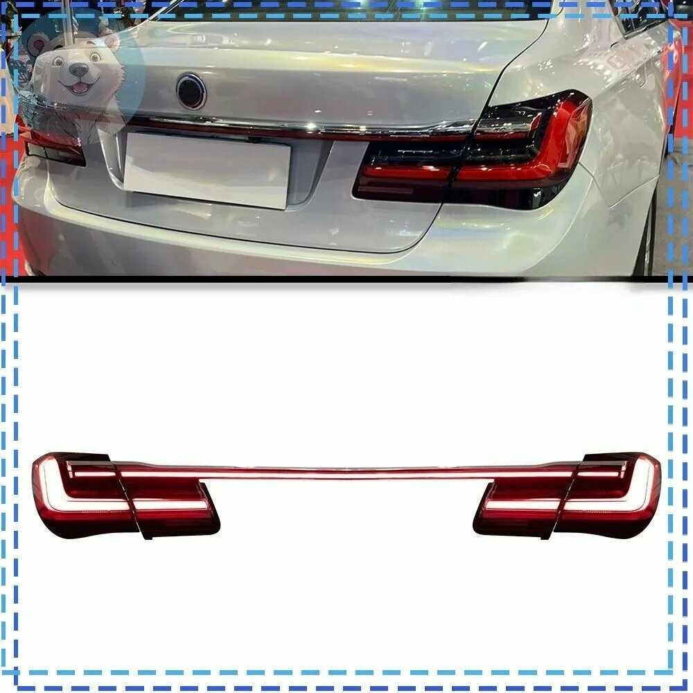 Фары автомобильные, 2 шт, арт. Подходит для BMW 7 серии F02/F01/G12 2015-2018 годов выпуска: комплект для переоборудования задних фонарей на полноценные светодиодные