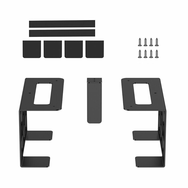 Экономия места Под Настольным Кронштейном Для Крепления полки Подходит Для Игровых Консолей, мини-компьютеров и развлекательных устройств