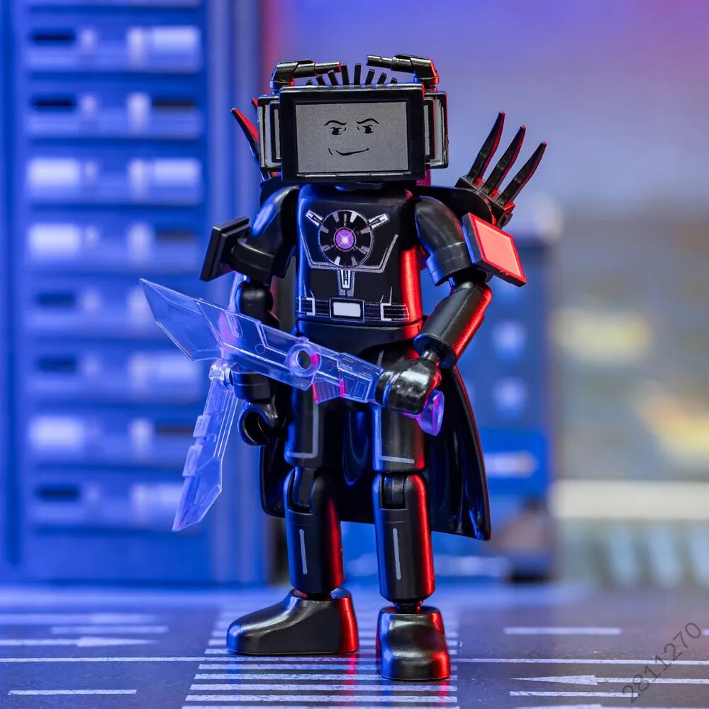 Конструктор Robot Warrior с оружием из пластика, развивающий для мальчиков, тематика роботы, цвет черный — фото 1