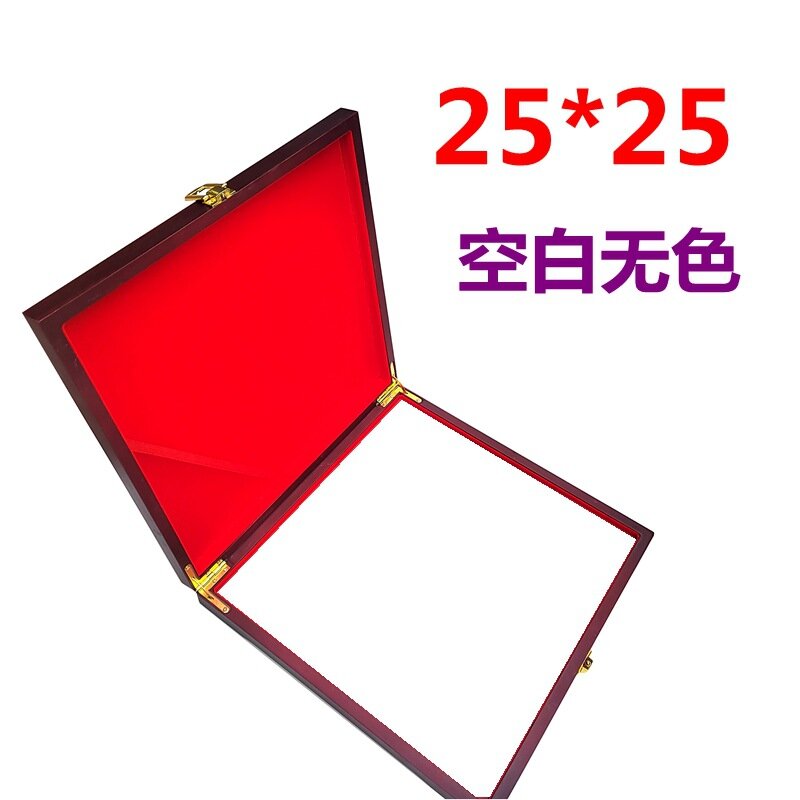 【Штемпельная подушка и чернила】15*15 см, 25* 25cm Новая модель красной штемпельной подушки в деревянной коробке, быстросохнущие чернила для штампов.