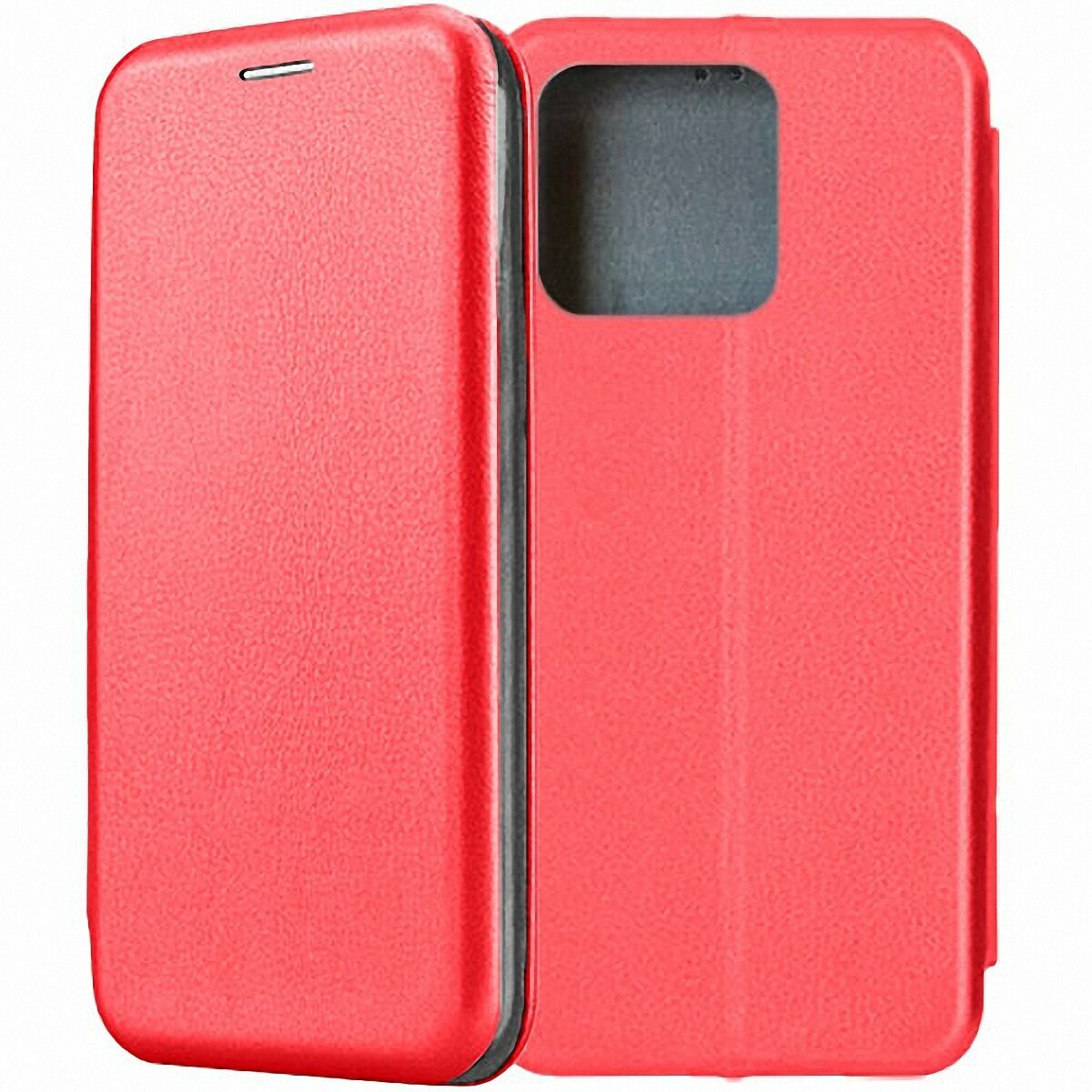 Чехол-книжка для Redmi 10C красный / подставка, отделение для карт
